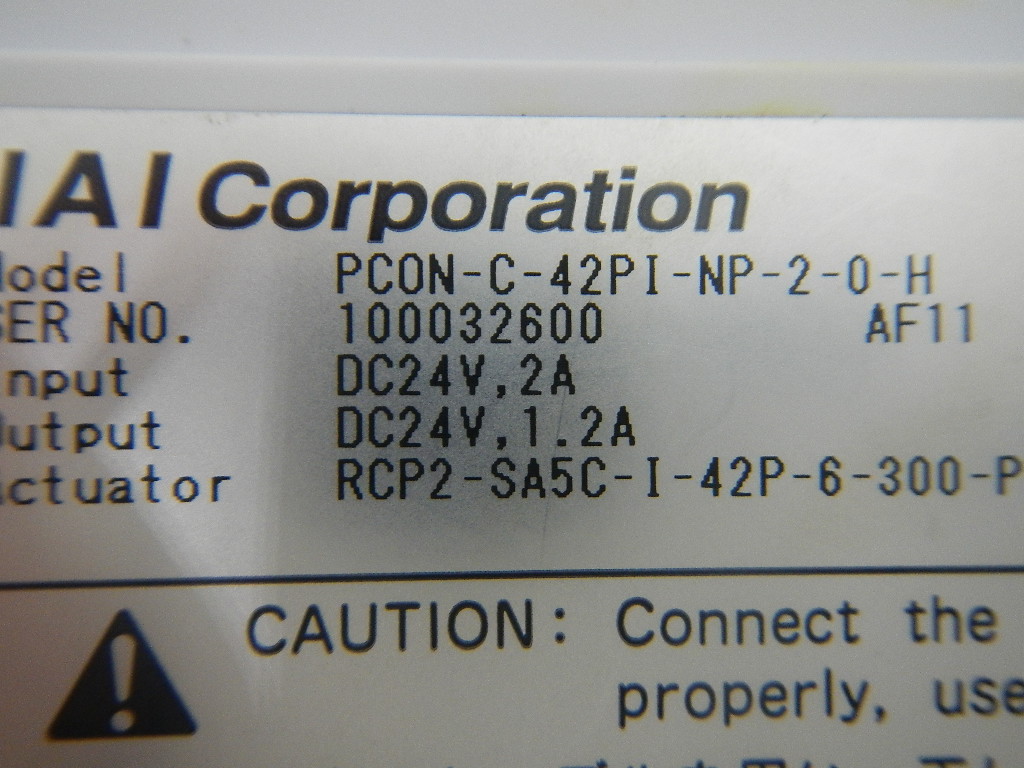 POSITION CONTROLLER / PCON-C-42PI-NP-2-0-H / IAI|Used product list|Hightec Systems has a wide ...